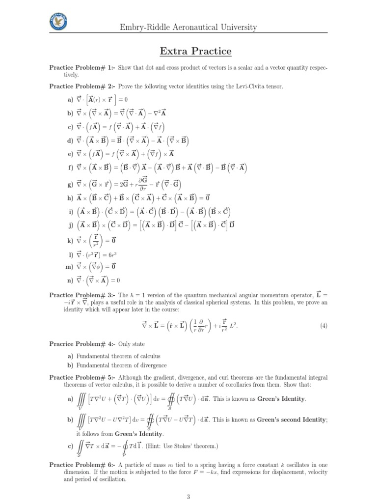 PS320 Practice Problems | PDF | Curvature | Force