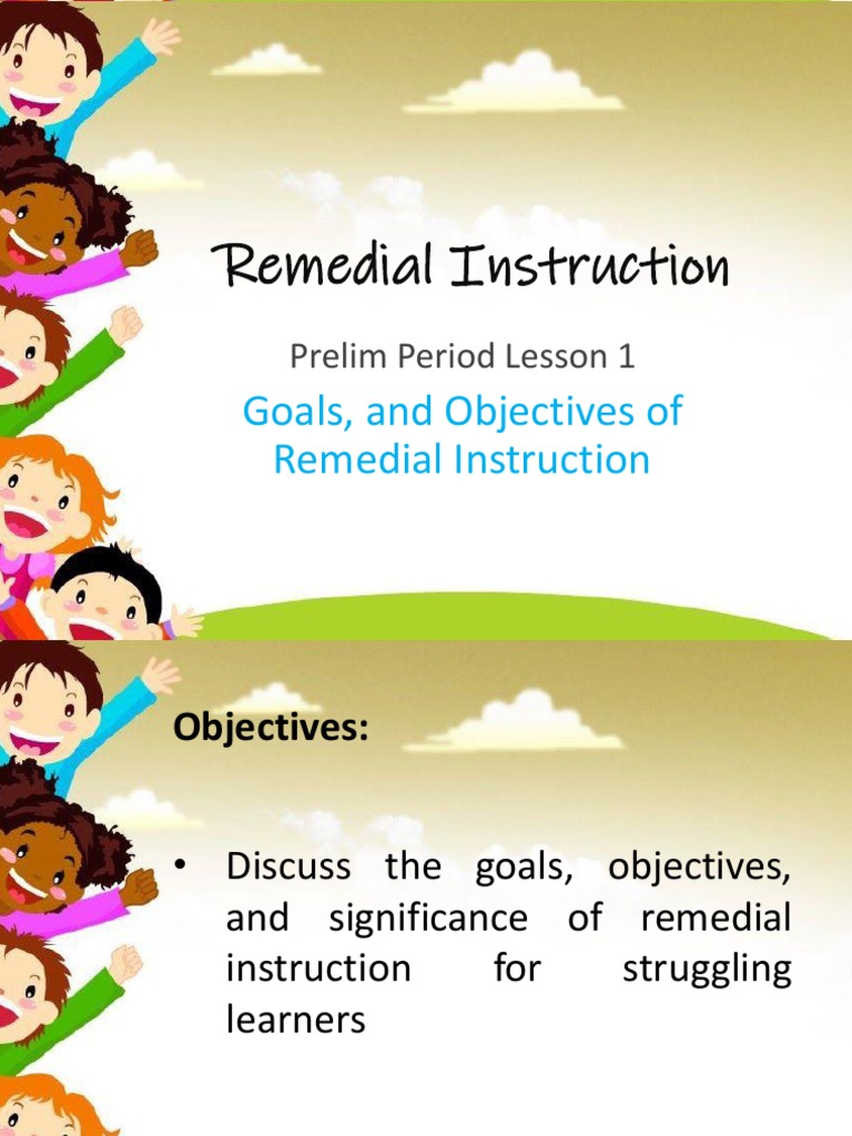 Goals of Remedial Teaching | Download Free PDF | Learning Disability ...