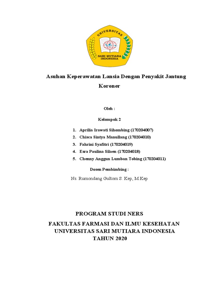 Askep Lansia Dengan PJK | PDF