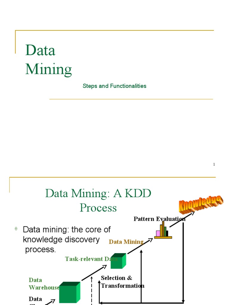 Data Mining Steps and Functionalities | PDF | Data Mining | Statistical Classification