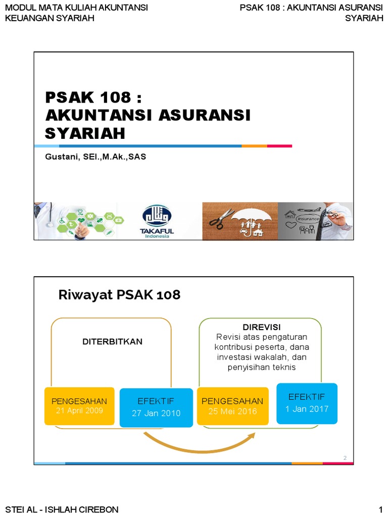 PSAK 108: Akuntansi Asuransi Syariah | PDF | Pengelolaan Keuangan & Uang