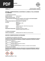 Ficha de Seguridad Pybuthrin 33 | PDF | Oxígeno | Pesticida