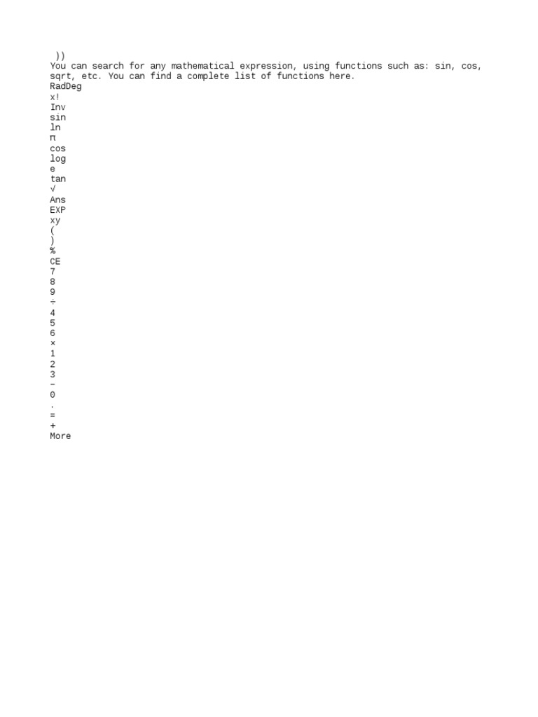 ))%0AYou can search for any mathematical expression, using functions ...