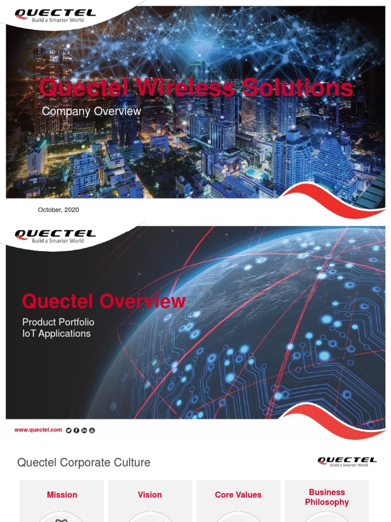 Quectel Company Overview EN - V5.6-OC | PDF | Internet Of Things | 4 G