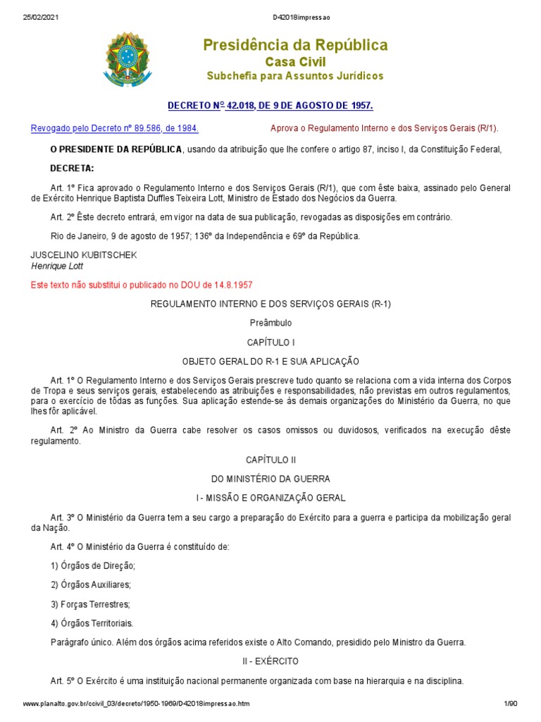 RISG | PDF | Exército | Bandeira