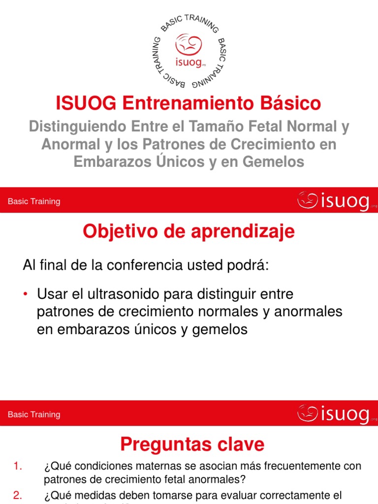 ISUOG Entrenamiento Básico | PDF | Placenta | El embarazo