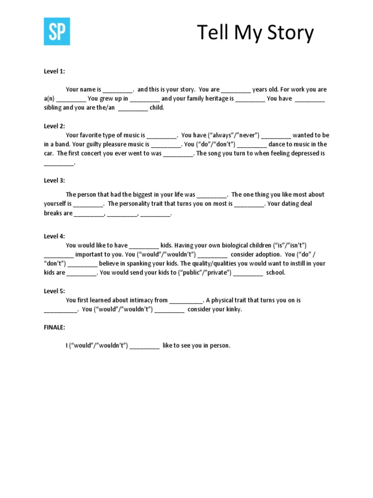 TMS - Tell My Story | PDF | Language Arts & Discipline