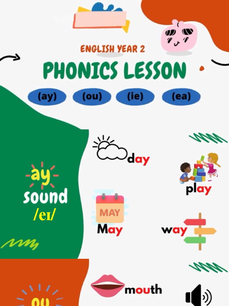 Phonics (Ay, Ou, Ie, Ea) | PDF