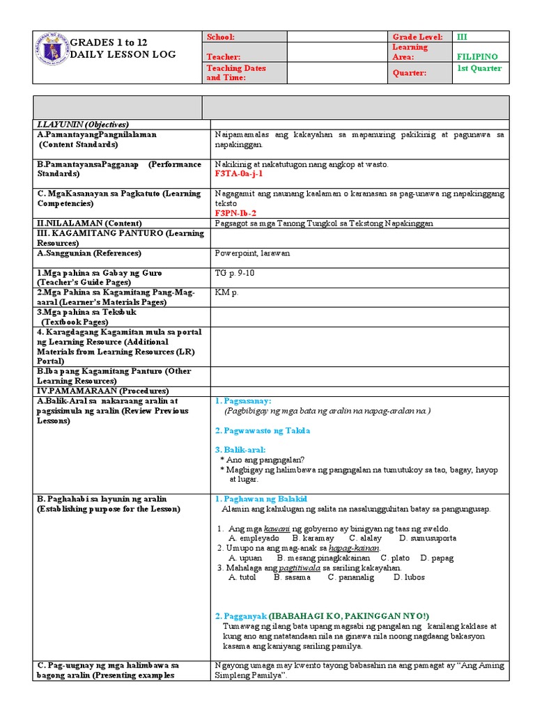 DLP Week 2.1 Day 1 | PDF