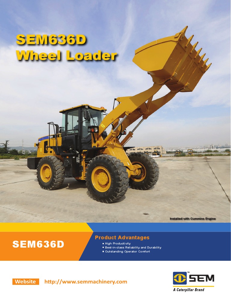 SEM636D Wheel Loader | PDF | Transmission (Mechanics) | Brake