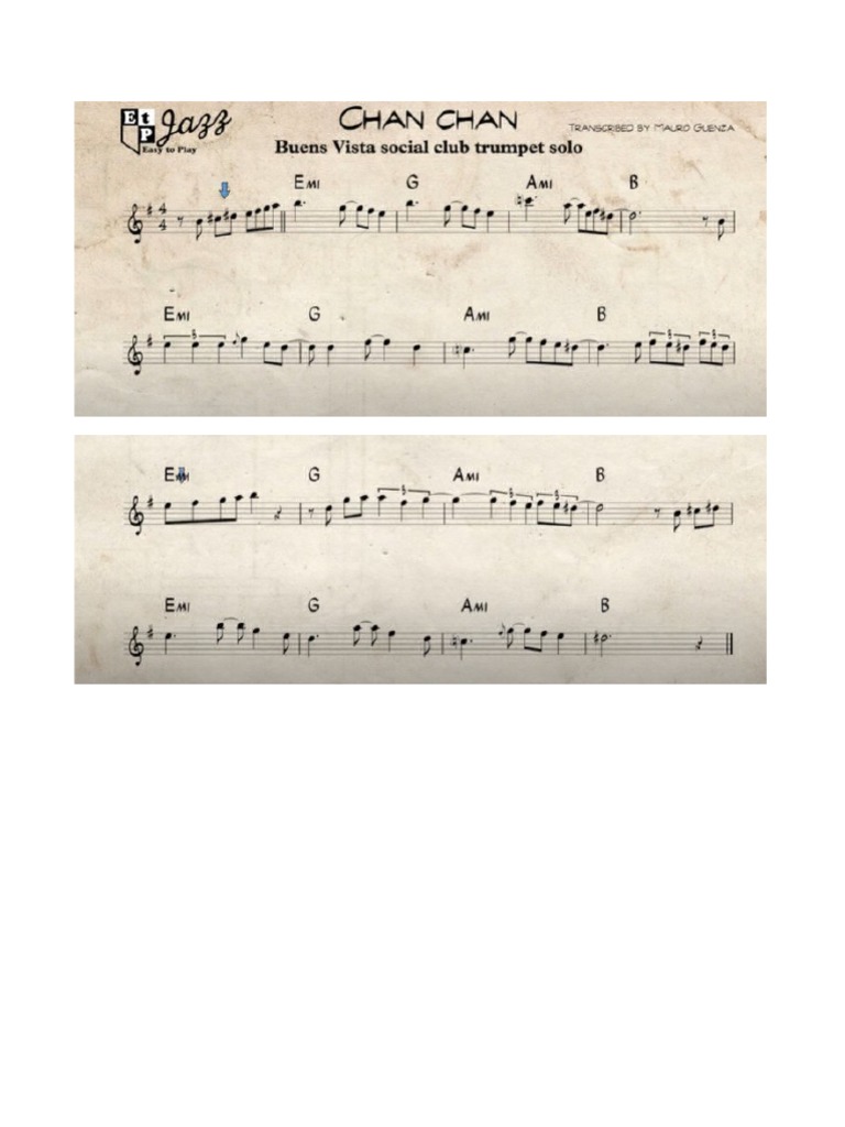Chan Chan Trumpet Solo | PDF