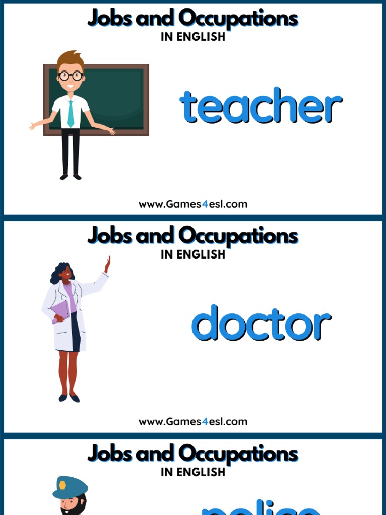 Jobs and Occupations in English | PDF