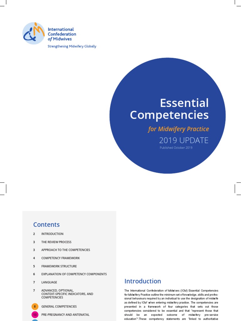 Icm 2019 Essential Competencies For Midwifery Practice Pdf