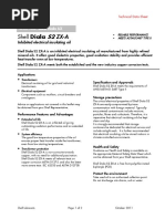 Shell Diala S4 ZX-I Technical Data Sheet | PDF | Transformer | Viscosity