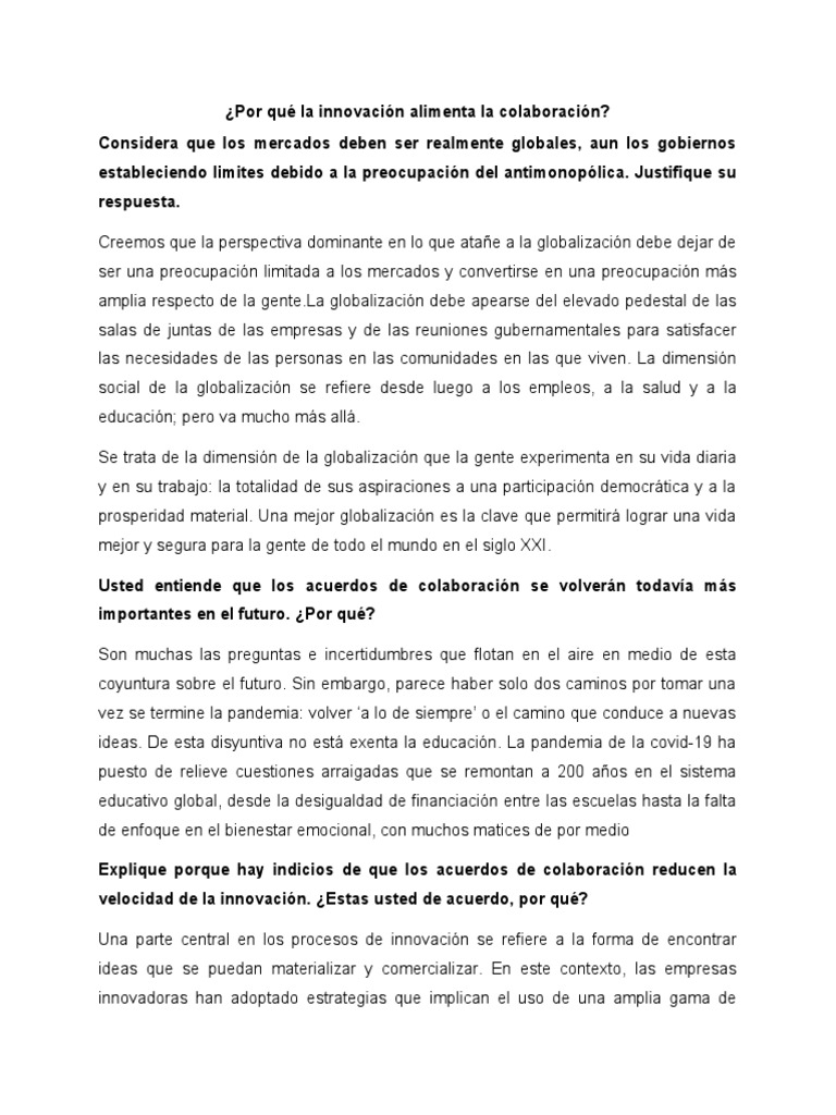 Kendra Geronimo - Por Qué La Innovación Alimenta La Colaboración | PDF ...