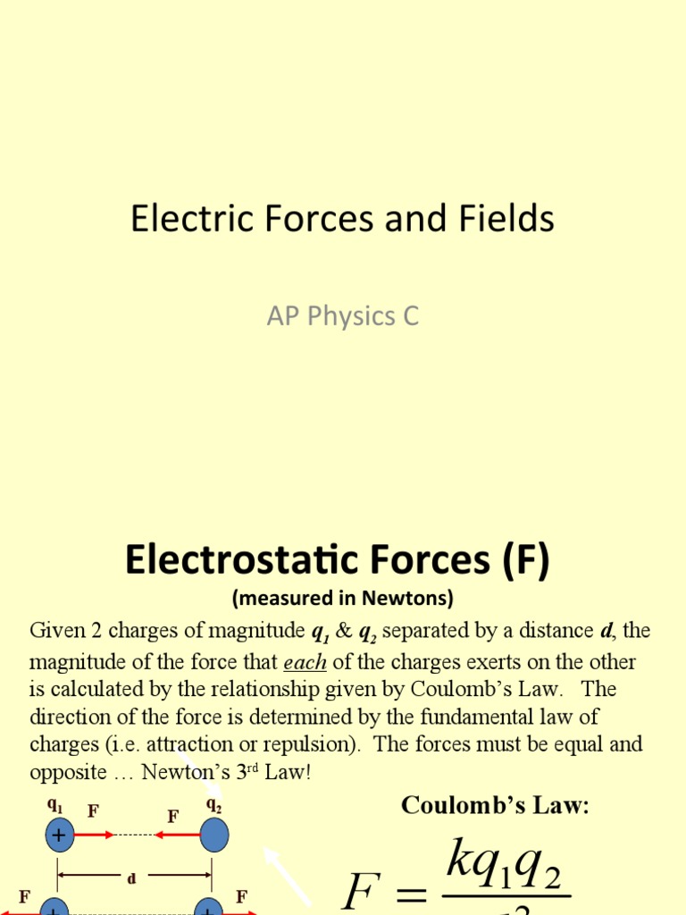 Electric Forces and Fields Phy2 | PDF | Electric Field | Force