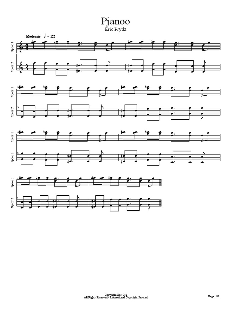 Eric Prydz Pjanoo | PDF | Copyright Law | Law