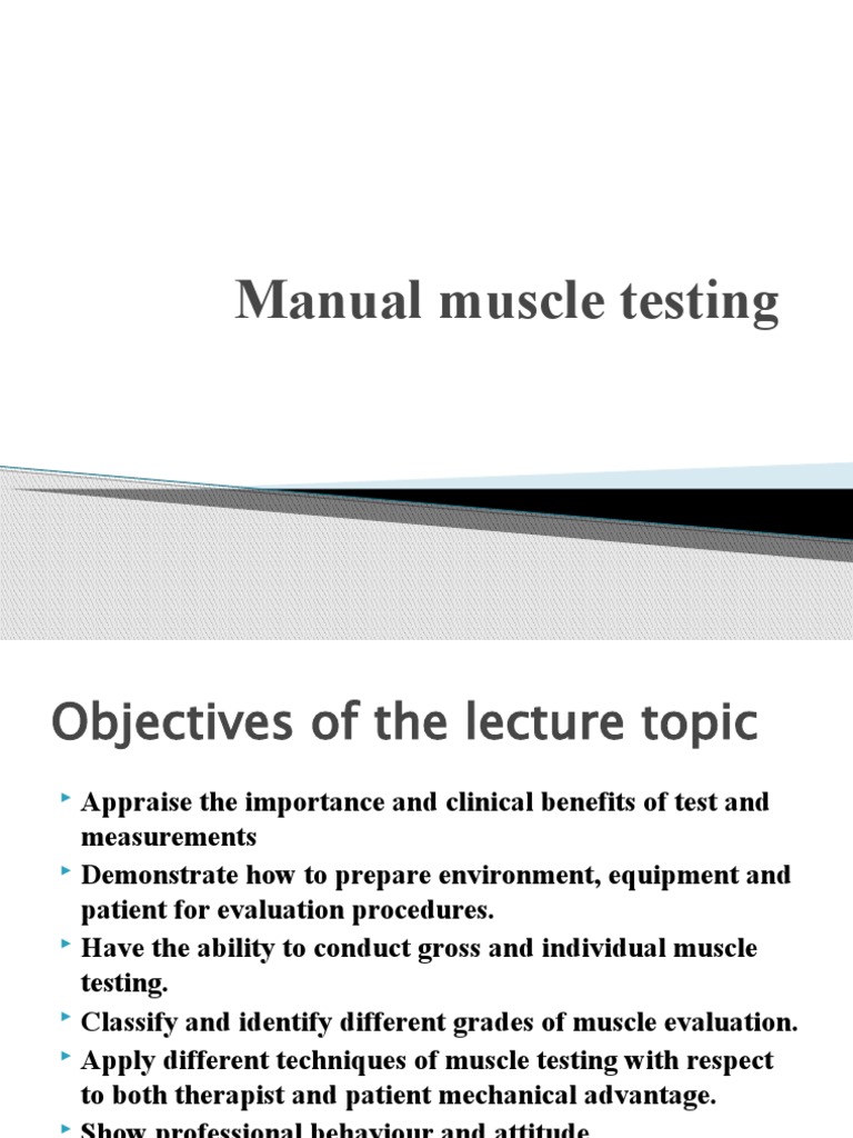 Manual Muscle Testing | PDF | Elbow | Muscle