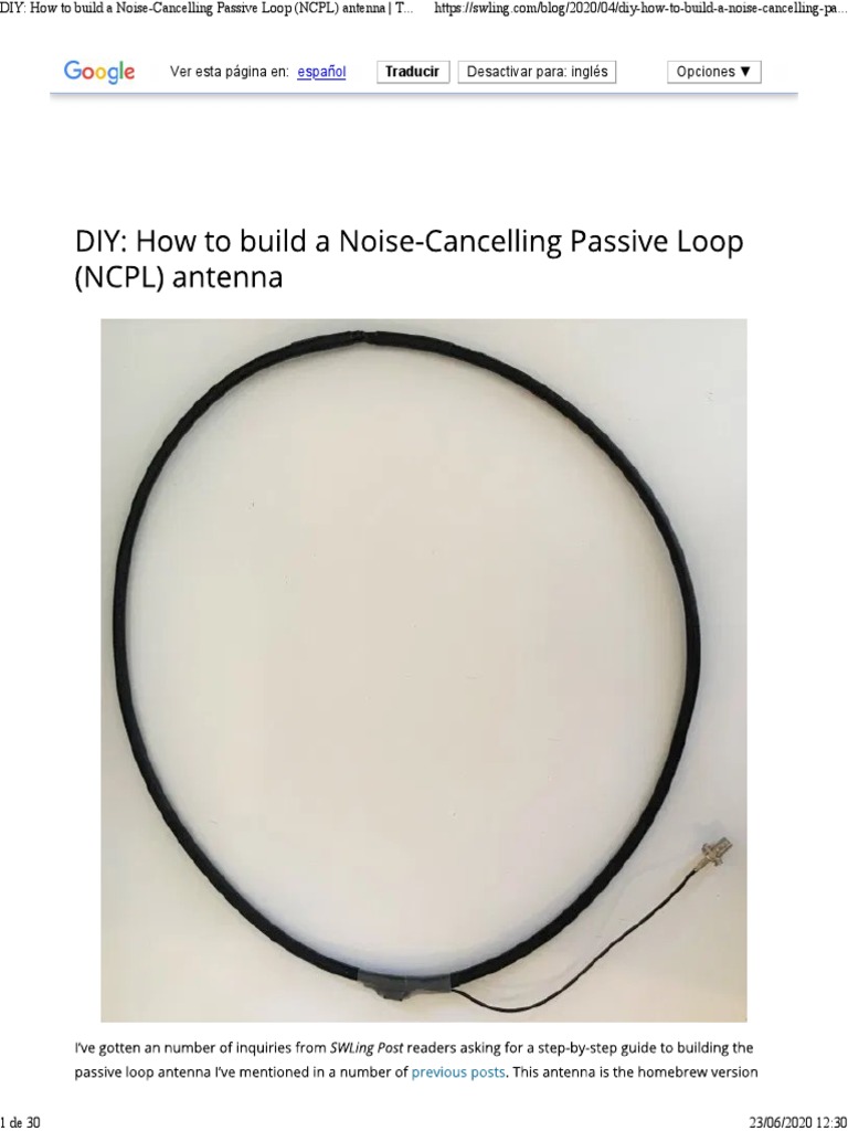 LF-HF Loop Antenna | PDF | Electronic Circuits | Electricity