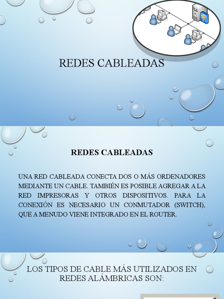 Redes Cableadas | PDF | Topología de la red | Red de computadoras