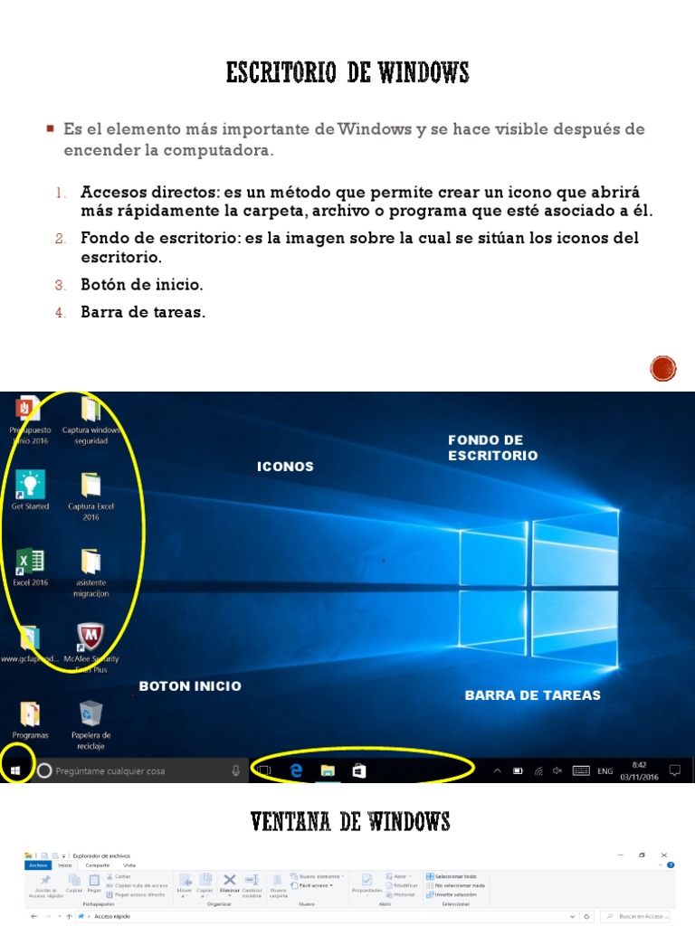 Escritorio de Windows | PDF | Informática