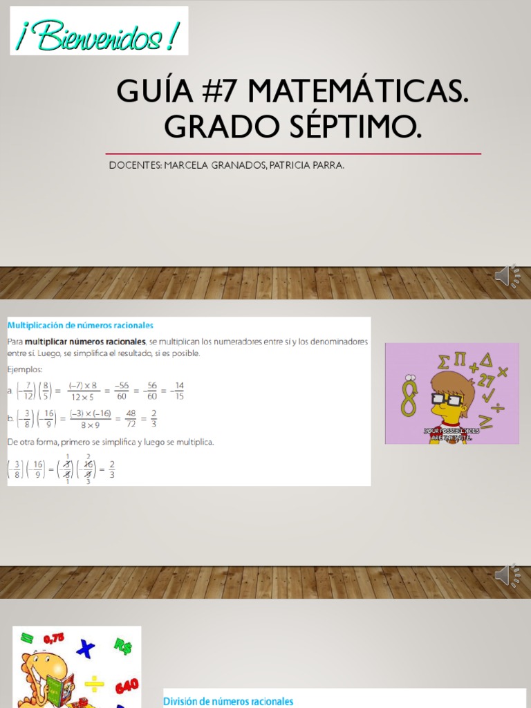 Guía #7 Matemáticas 7° | PDF