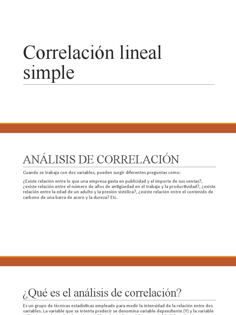 Correlación Lineal Simple | Descargar gratis PDF | Coeficiente de ...