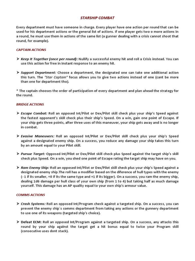 Starship Combat Rules for 5E | PDF | Naval Artillery | Ships