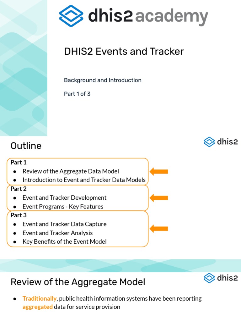 DHIS2 Events and Tracker: Background and Introduction Part 1 of 3 | PDF ...