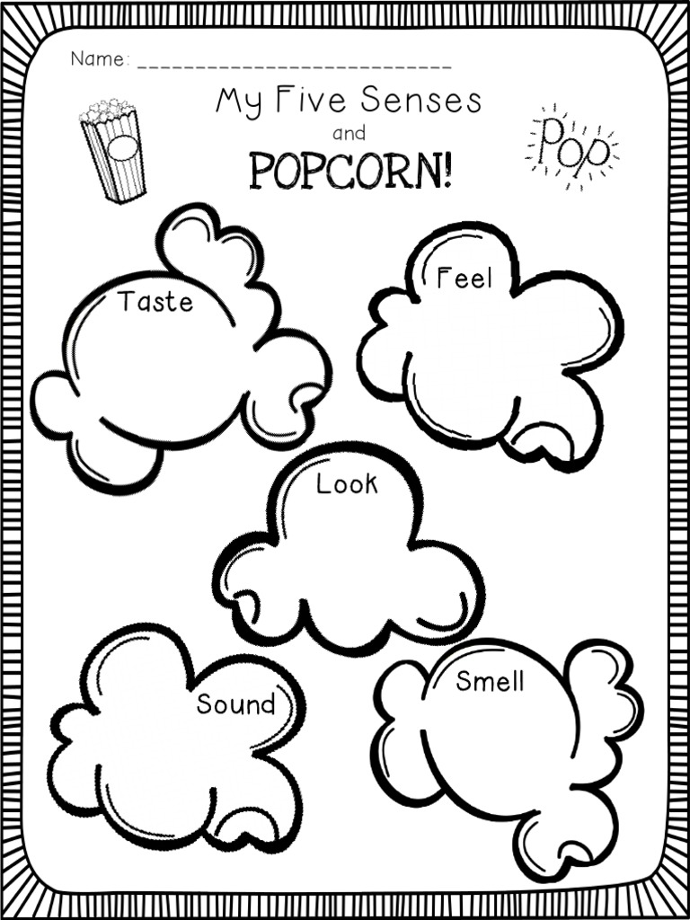 My Five Senses Popcorn!: Taste Feel | PDF