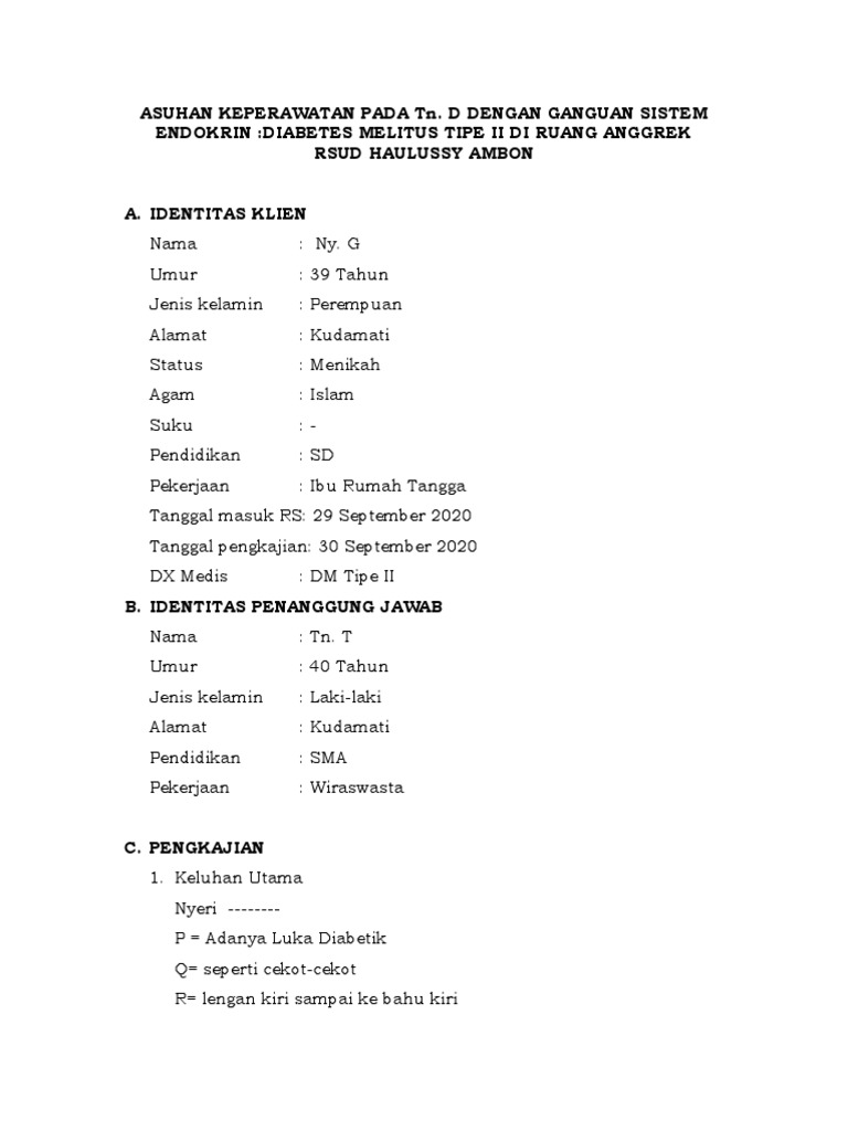 Askep DM Tipe Ii | PDF | Kesehatan Holistik