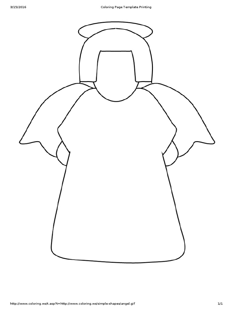 Simple Angel Outline