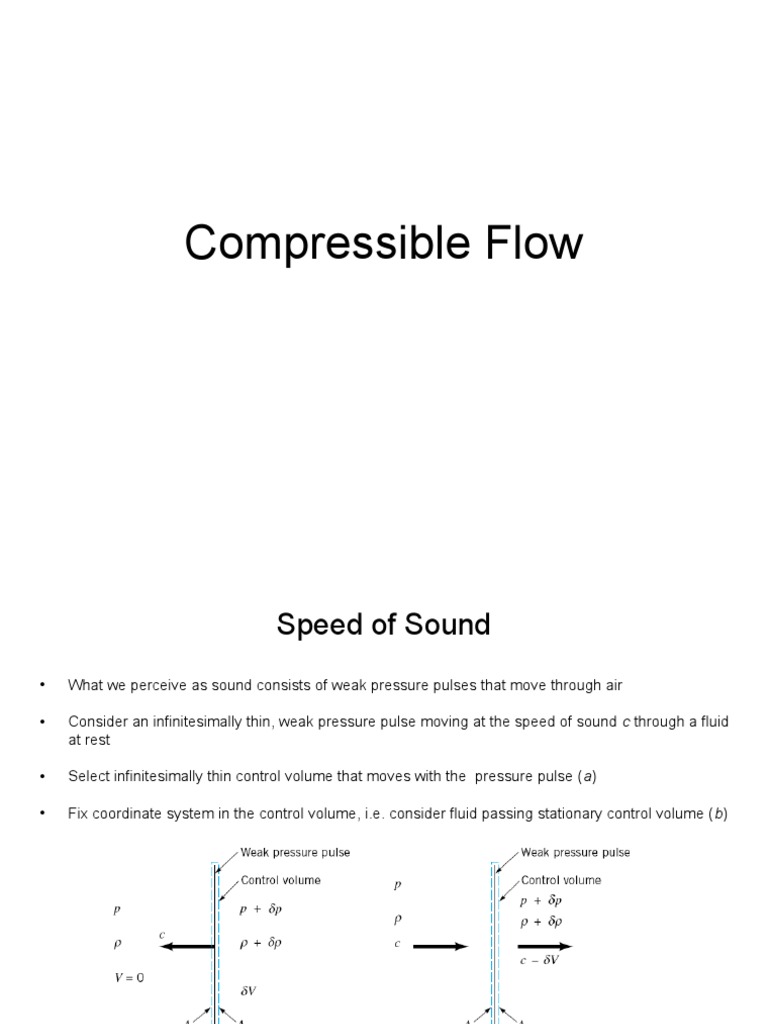 CH 11 Compressible Flow | Download Free PDF | Compressible Flow | Mach Number