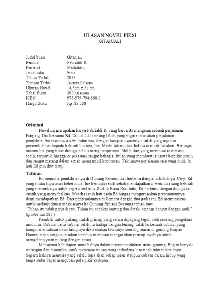 Ulasan Gitanjali | PDF