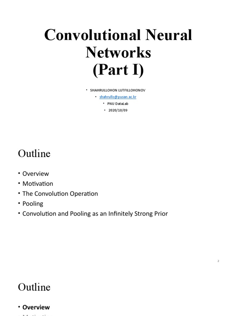 Convolutional Neural Networks (Part I) | PDF | Applied Mathematics ...