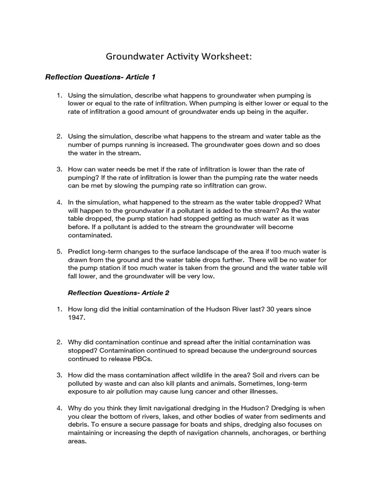 3.02 Groundwater Lab Report | PDF | Groundwater | Water Pollution