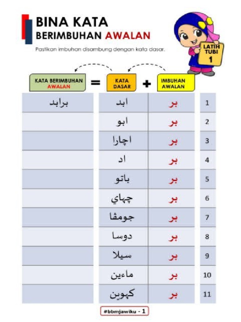 Latihan Imbuhan Awalan | PDF