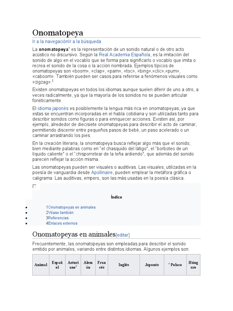 Onomatopeya Uwu Pdf Variedades De Idiomas Y Estilos Voz Humana