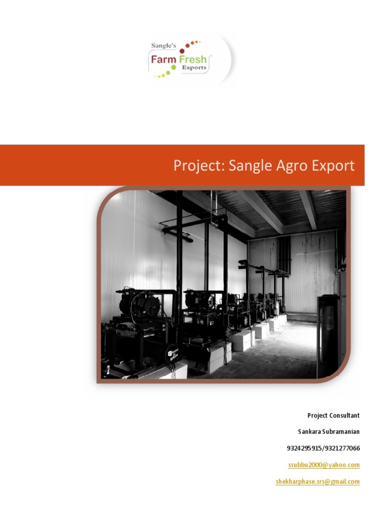 Sangle Agro Export Project Overview | PDF