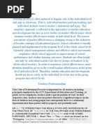 Code of Professional Conduct for Teachers | PDF | Teachers | Profession