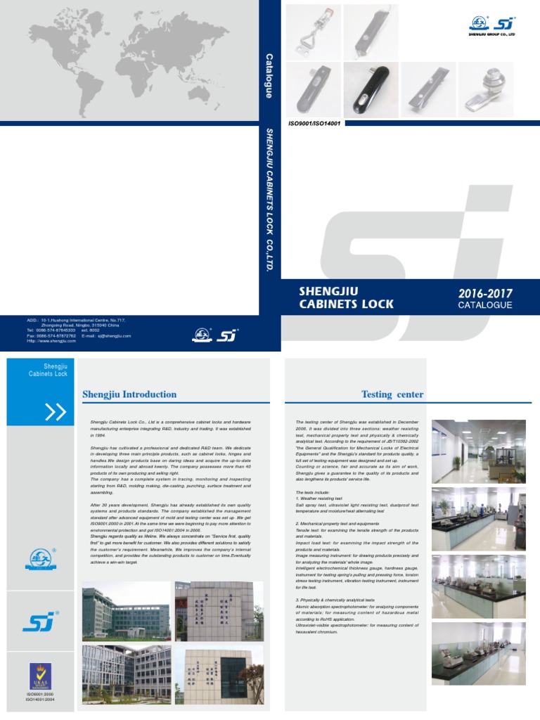 Shengjiu 2017 Product Catalog | PDF | Chemical Substances | Materials ...