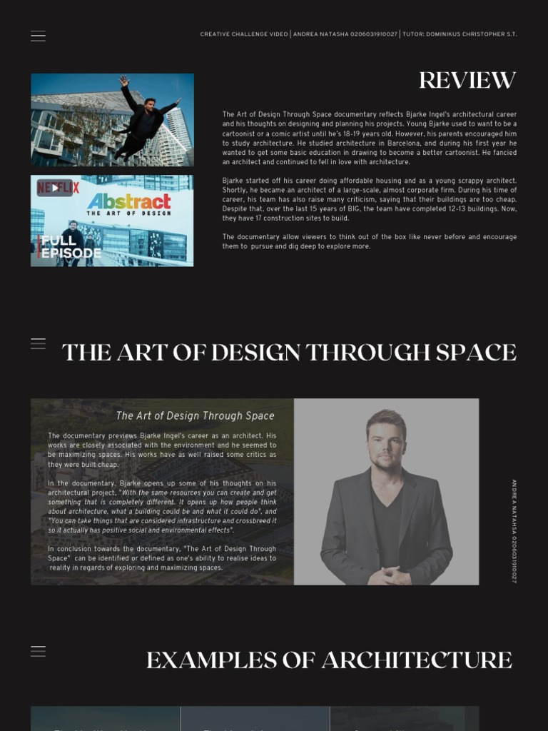 Inspiring Architects: Bjarke Ingels | PDF | Art