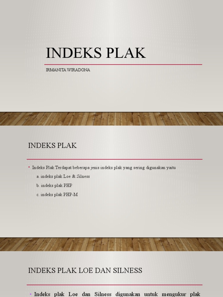 Indeks Plak Gigi | PDF