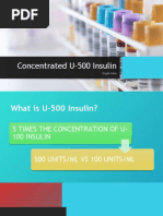 Humulin R U-500 Dosage Conversion Guide | PDF | Syringe
