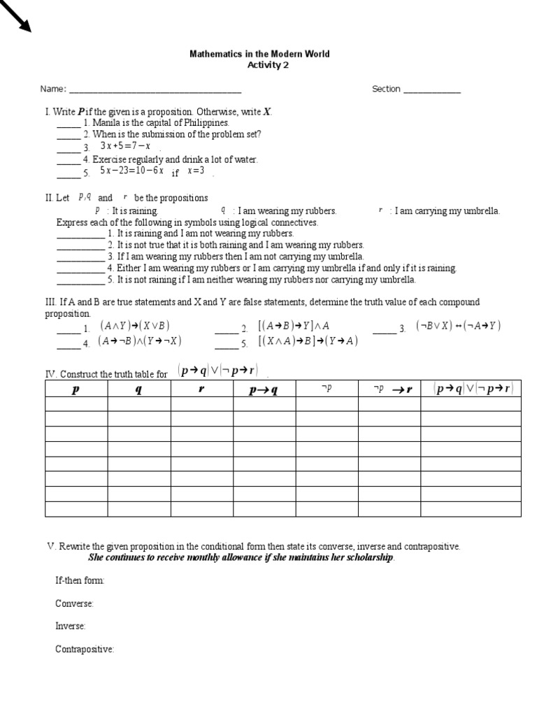 Mathematics Activity 2 | PDF