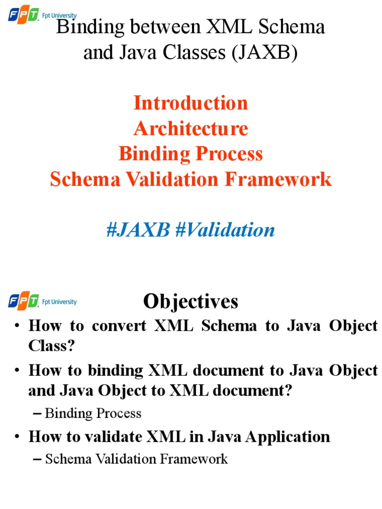 Binding Between XML Schema and Java Classes (JAXB) | Download Free PDF ...