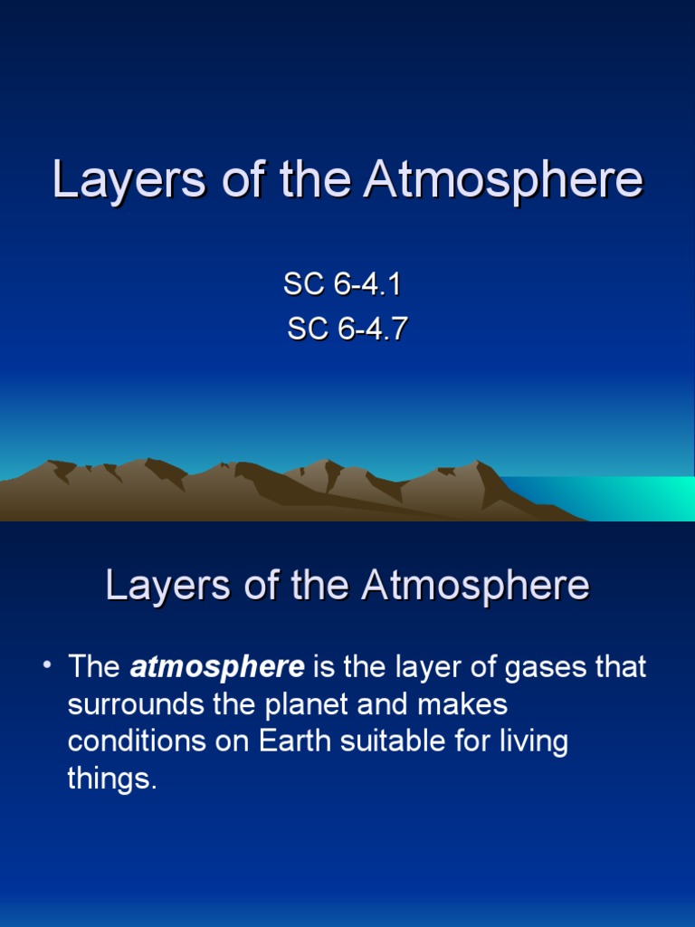 Understanding Earth's Atmospheric Layers | PDF | Atmosphere Of Earth ...