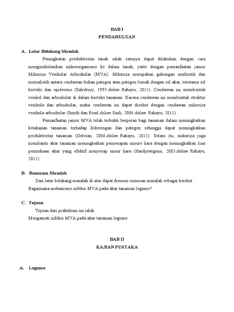 Cendawan MVA (Mikoriza Vesikular Arbuskular) | PDF | Griya & Taman