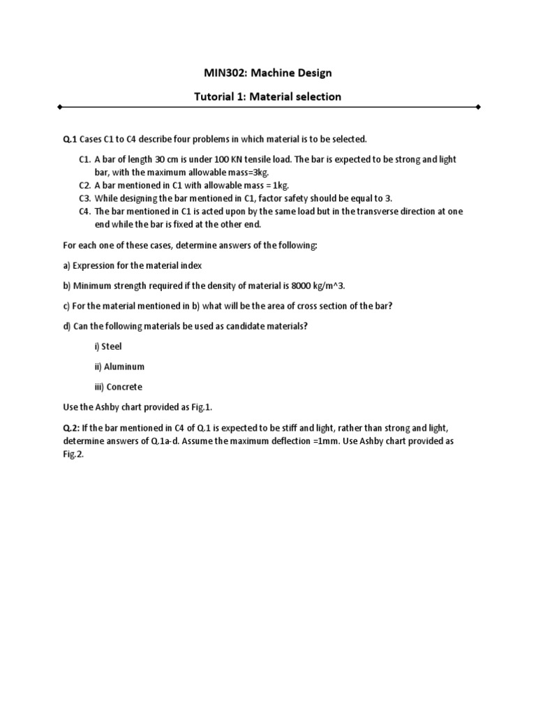 Material Selection in Machine Design | PDF