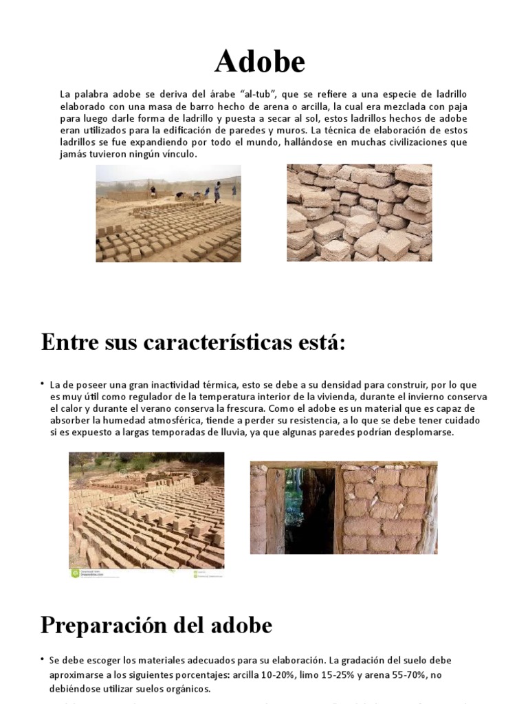 Guía para la elaboración de adobe | PDF
